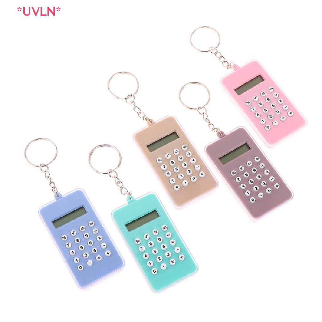 UVLN> Portable Digital Calculator Mini Maze Calculator Keychain Office ...