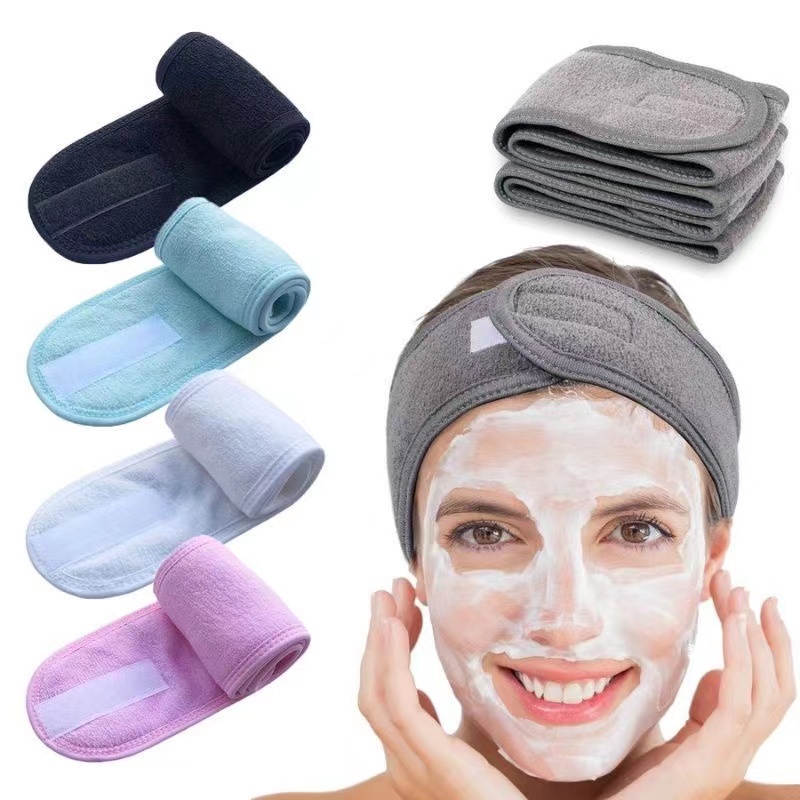 FUNMIX Eyelash Extension Spa Facial Headband Stretch Towel with Magic ...
