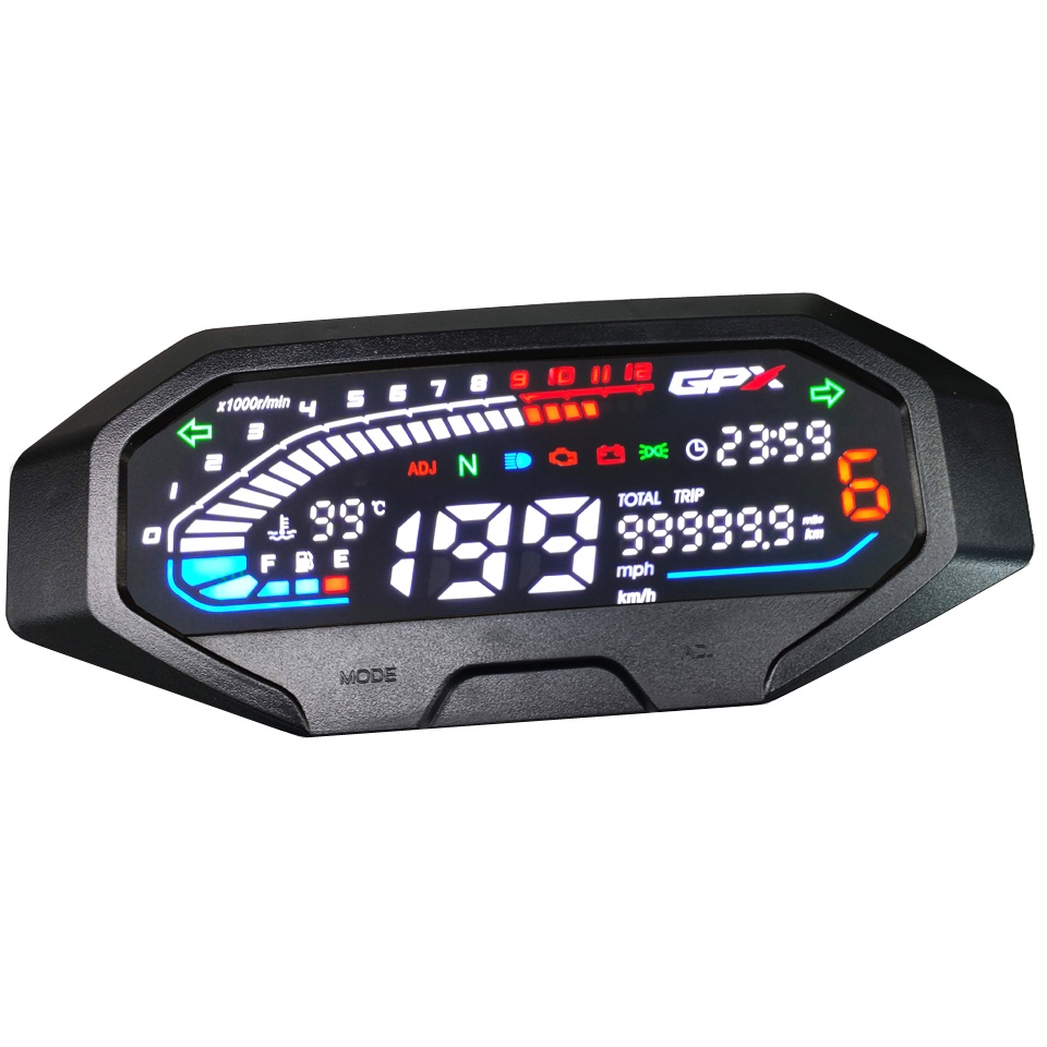 GPX motorcycle GR200 electronic speedometer waterproof anti-fog ...