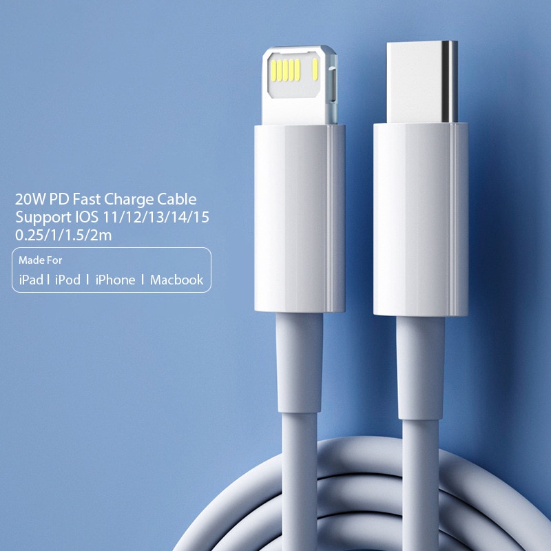 USB C Cable for iPhone 11 12 13 Pro X XR 20W Fast Charging for iPhone ...