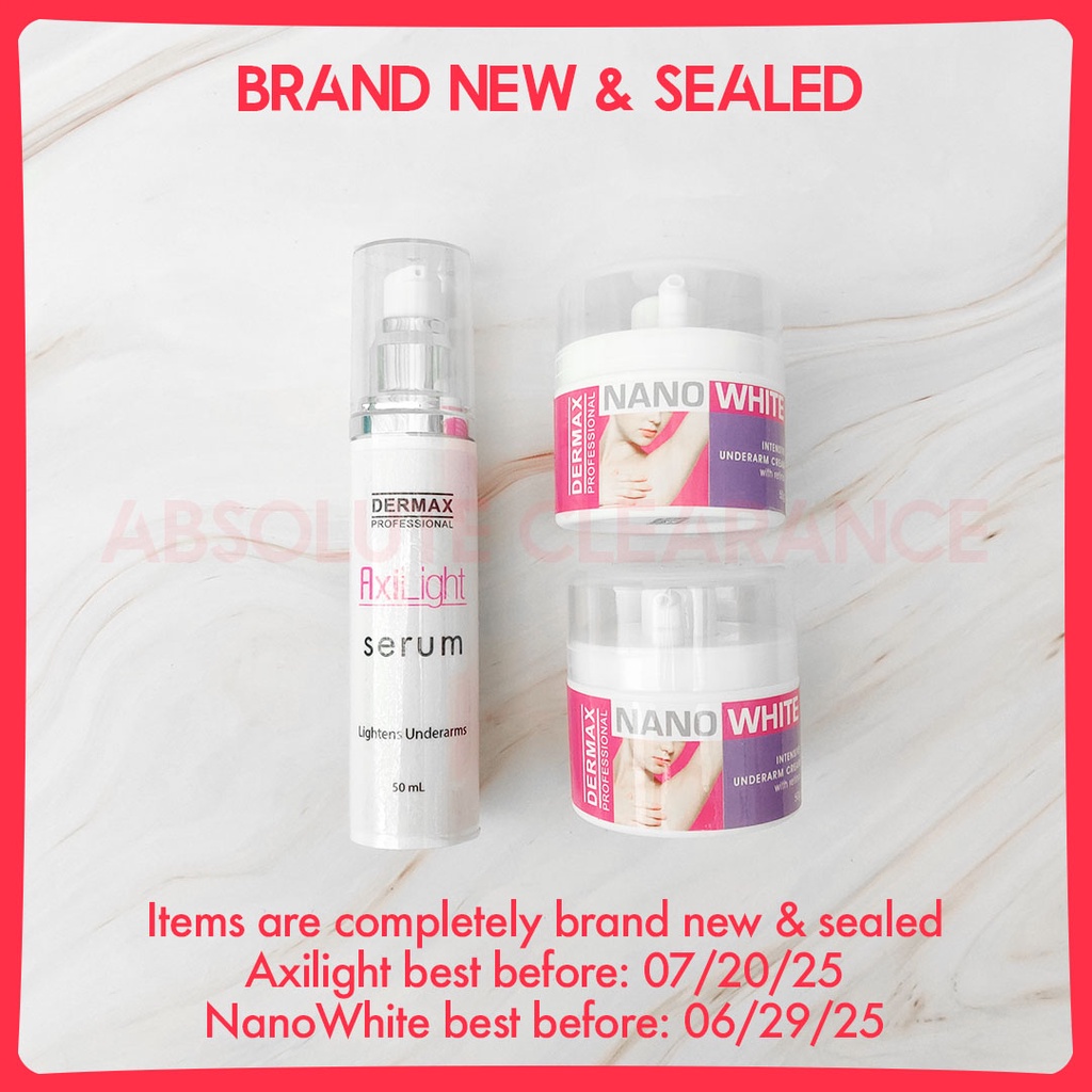 Skin Station Dermax AxiLight Serum NanoWhite Intensive Underarm Cream Lighten Pampaputi ng ...