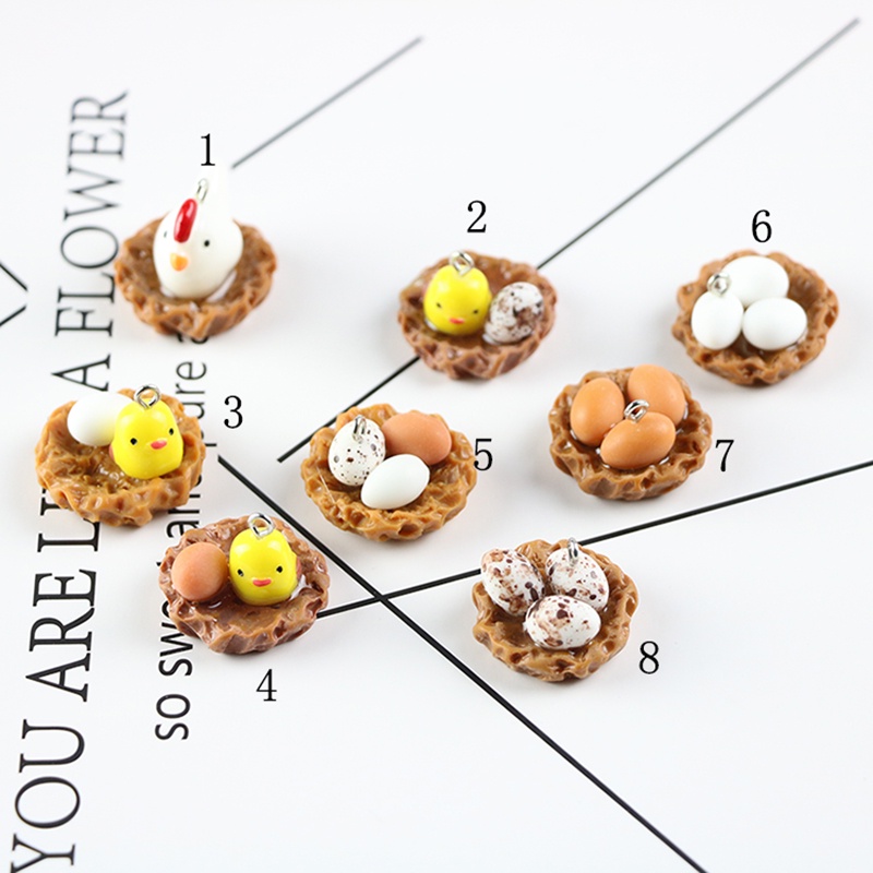 Handmade Jewelry diy Handmade Material Accessories Resin Chicken Nest ...