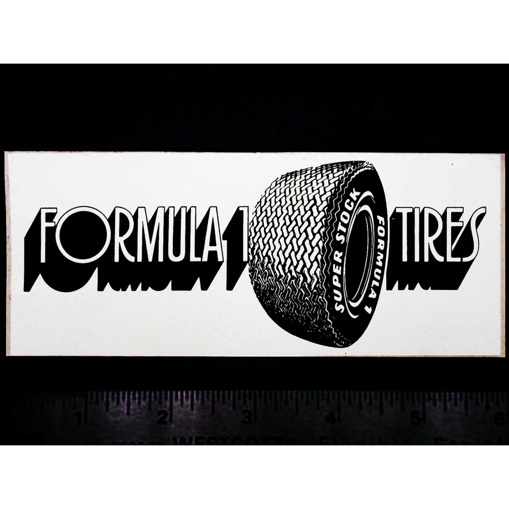 x2 FORMULA 1 Super Stock Tires - Original Vintage 1960's 70's Racing ...