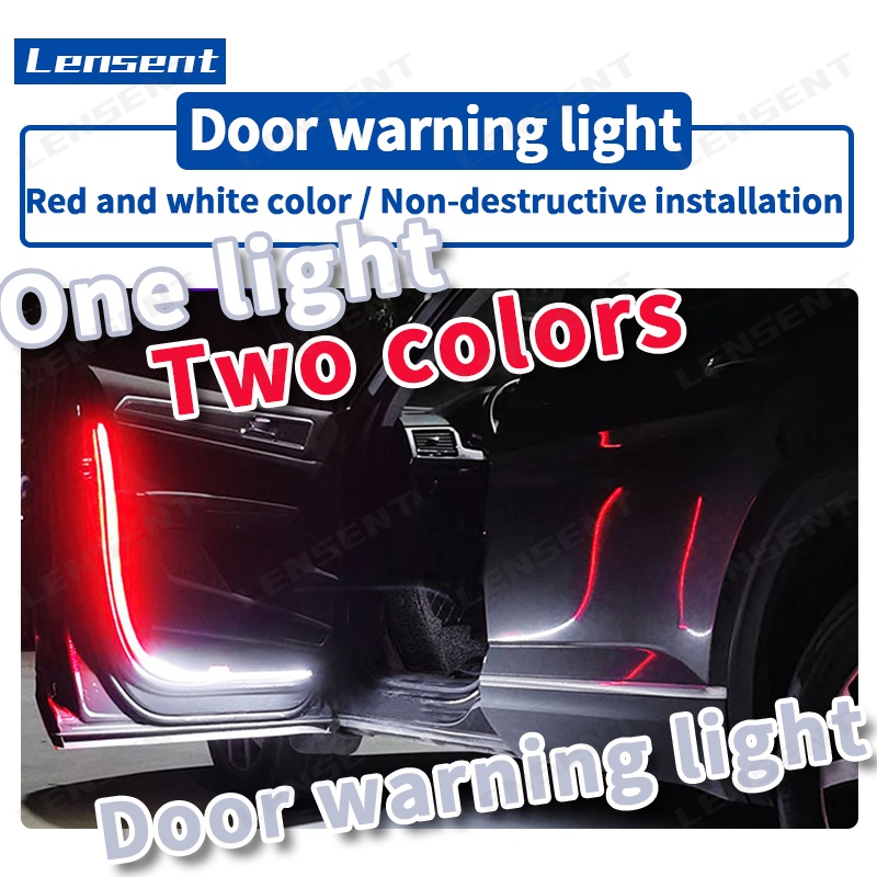Lensent Two-color Car Door Running Water Light Warning Light Car Strobe ...