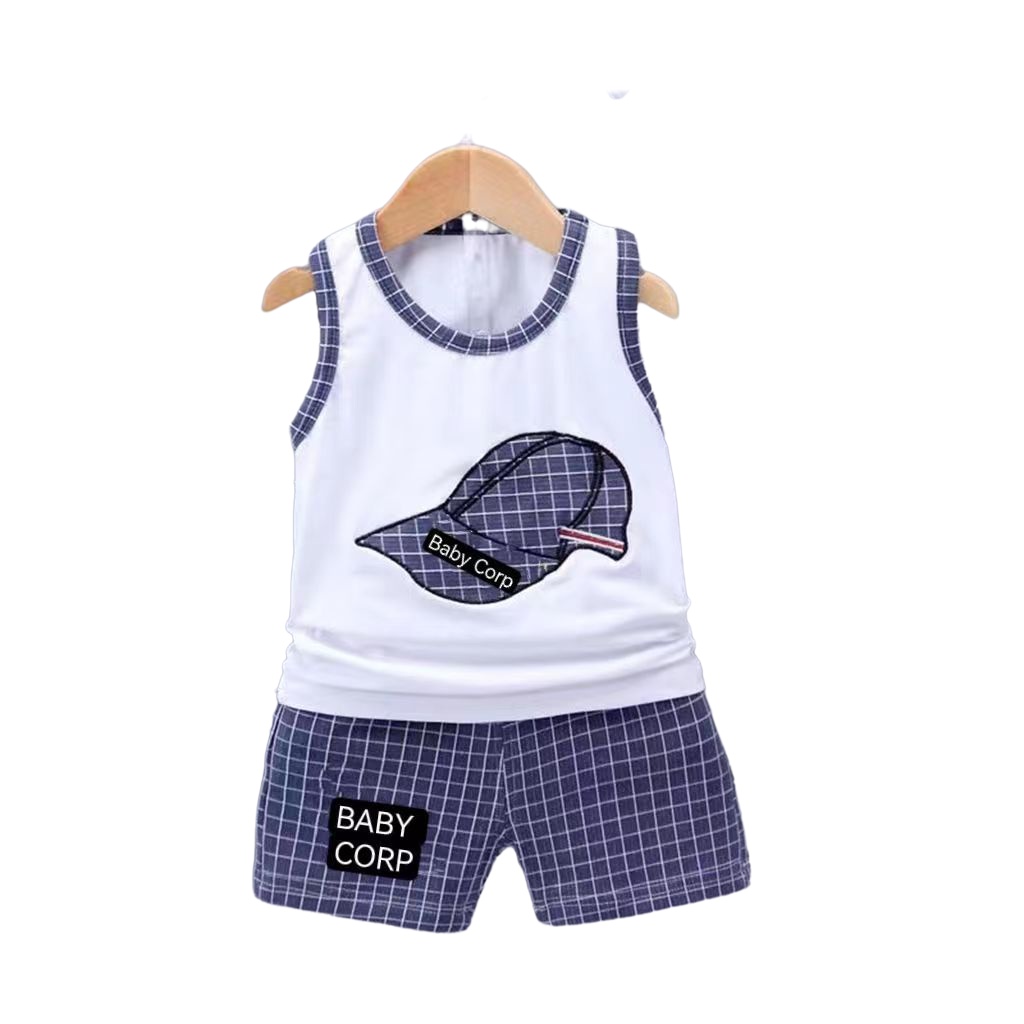 (0-4Y) Boy Clothes Corp Terno for Kids Boys Fashion Sando Shorts Set ...