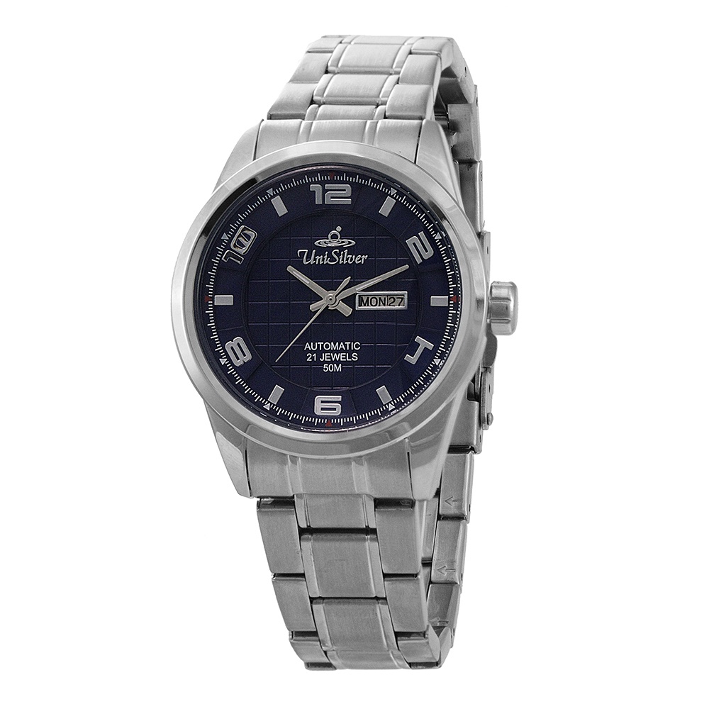 UniSilver TIME Equasior Pair Women's Silver/Navy Blue Automatic ...