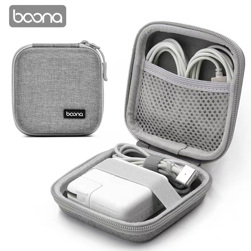 Hard Travel Storage Case for MacBook Power Adapter, Data Cable, USB ...