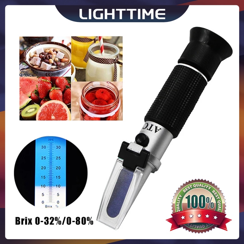 Handheld Sugar Refractometer 0-32% /0-80% Brix Refractometer ...