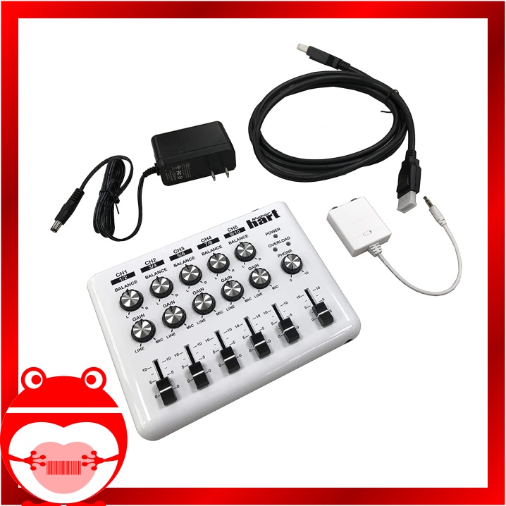 Maker hart Loop Mixer 5 Channel Stereo Audio Mixer Full Set | Shopee ...
