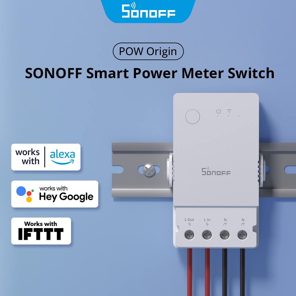 SONOFF POW Origin 16A Updated Version Smart Wifi Power Meter Switch ...