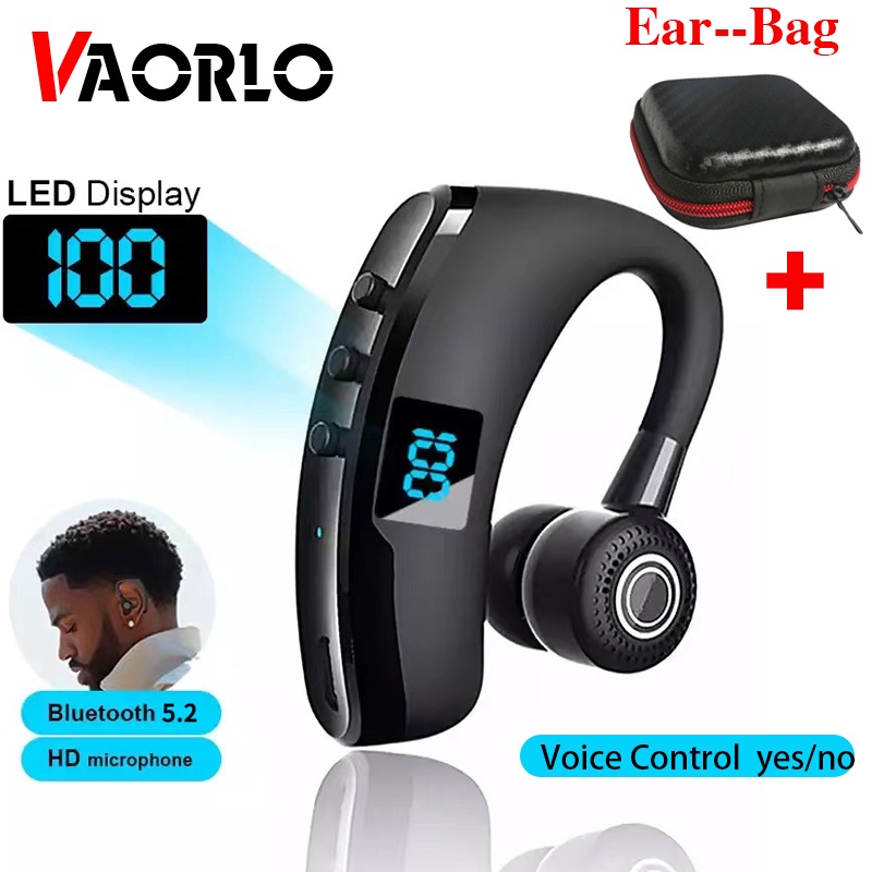 2022 New V9 Business Earphone 5.1 Bluetooth Wireless Headphones Ear Hook Hi-Fi Stereo Headset ...