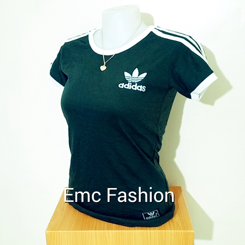 AD416 Emc Fashion Ladies Cut Overrun T-shirt For Women Embroidered ...