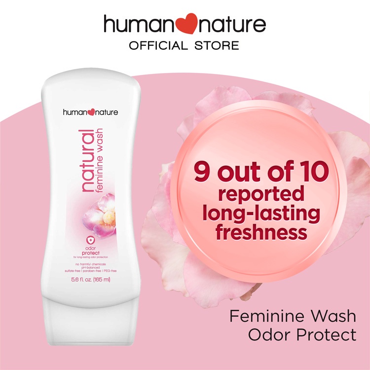 Human Nature Feminine Wash Odor Protect 165ml BUNDLE OF 2 | Shopee Philippines