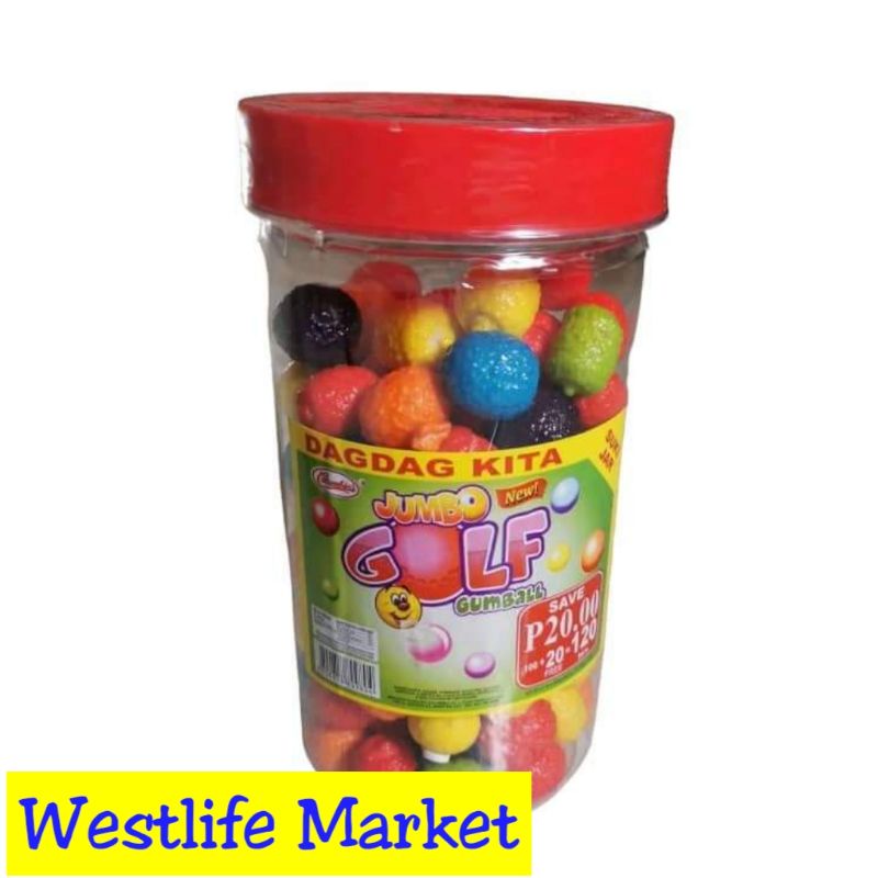 Columbia's Jumbo Gulf Gumball Candy 100pcs + 20pcs | Shopee Philippines