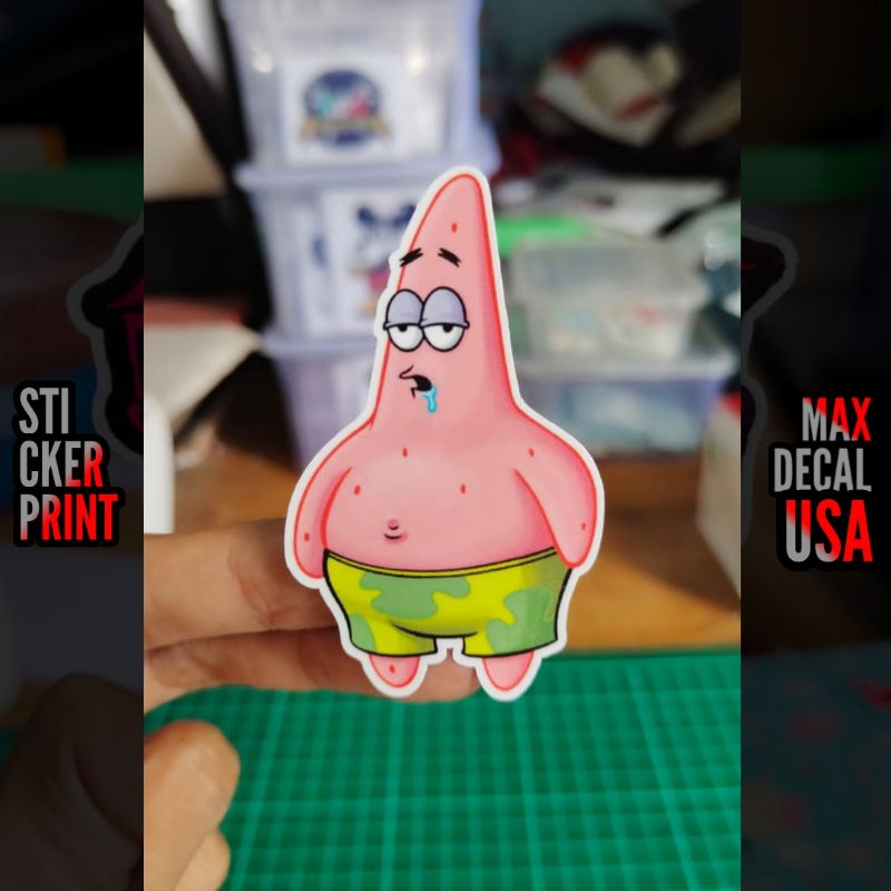 Patrick SPONGEBOB Stickers | Sticker PRINTING ANIME LOGO Etc | Shopee ...