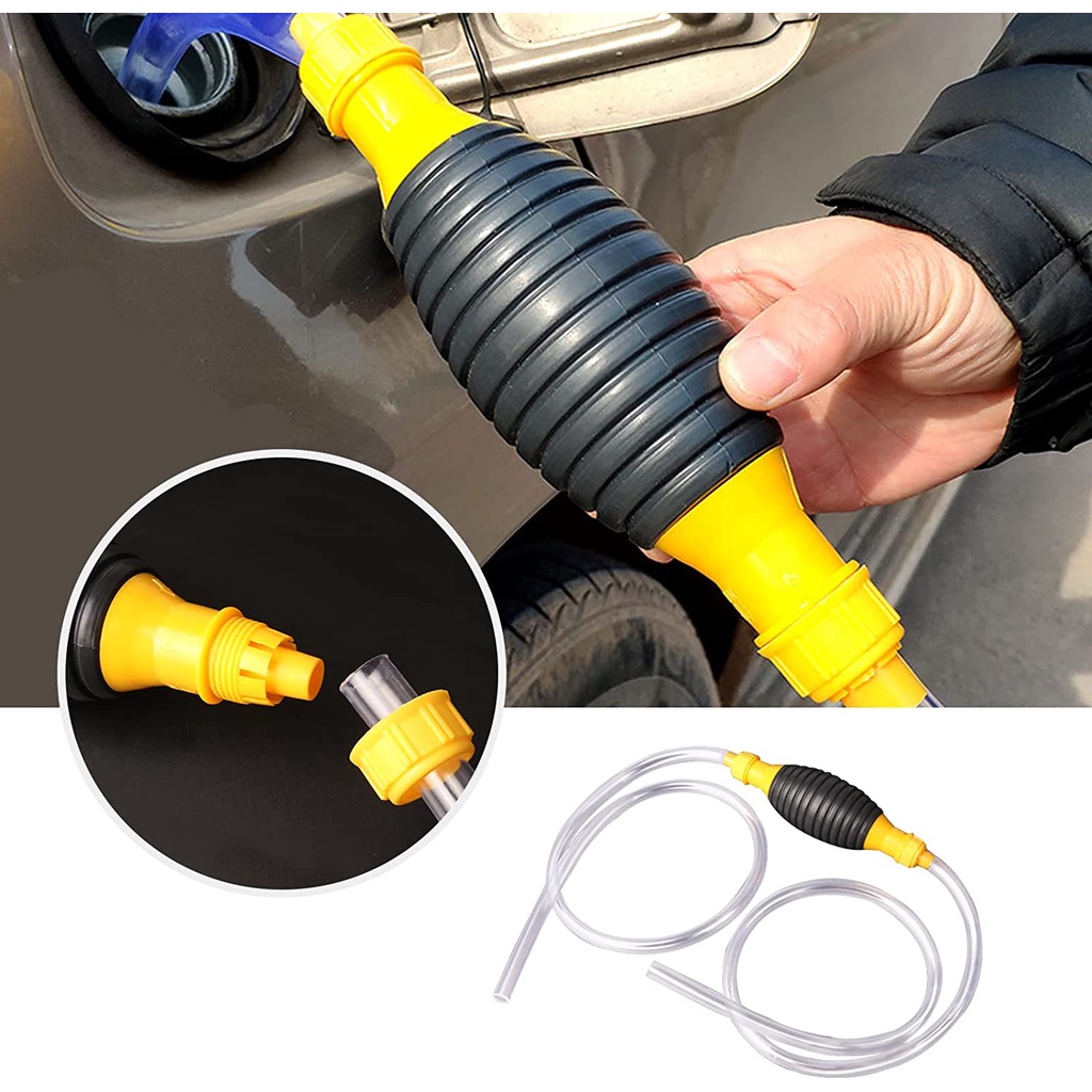 High Flow Car Fuel Tank Sucker Oil Gas Pump Transfer Manual Water ...