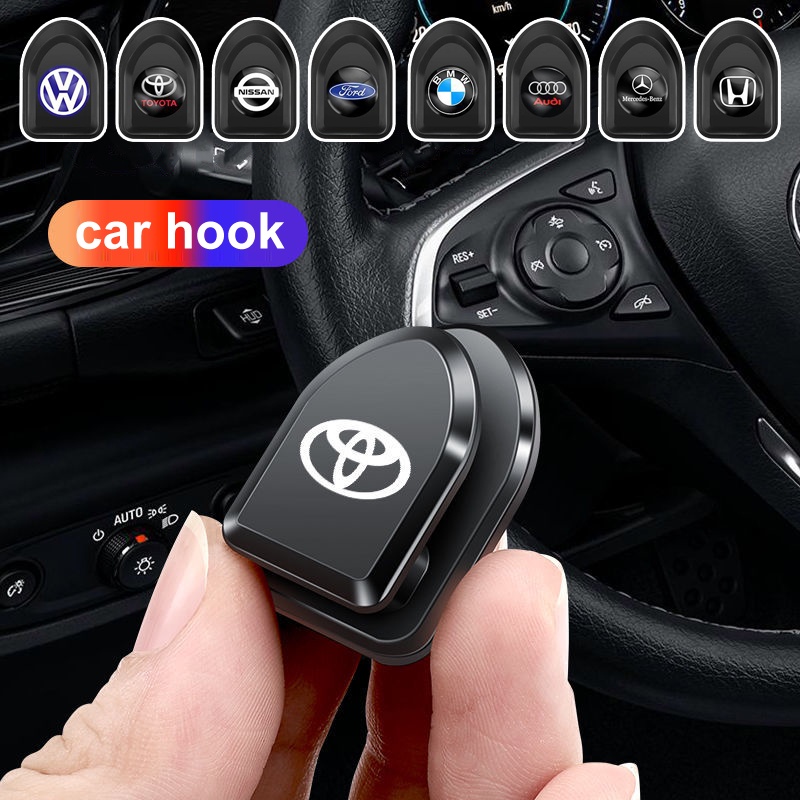 4PCS Car Hook Interior Hanging Creative Hidden Form Multifunctional Car ...