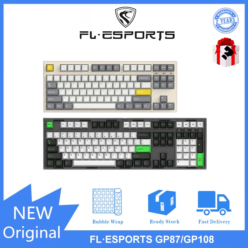 FL·ESPORTS GP87/GP108 Single-Mode Hot-Swappable Custom Mechanical ...