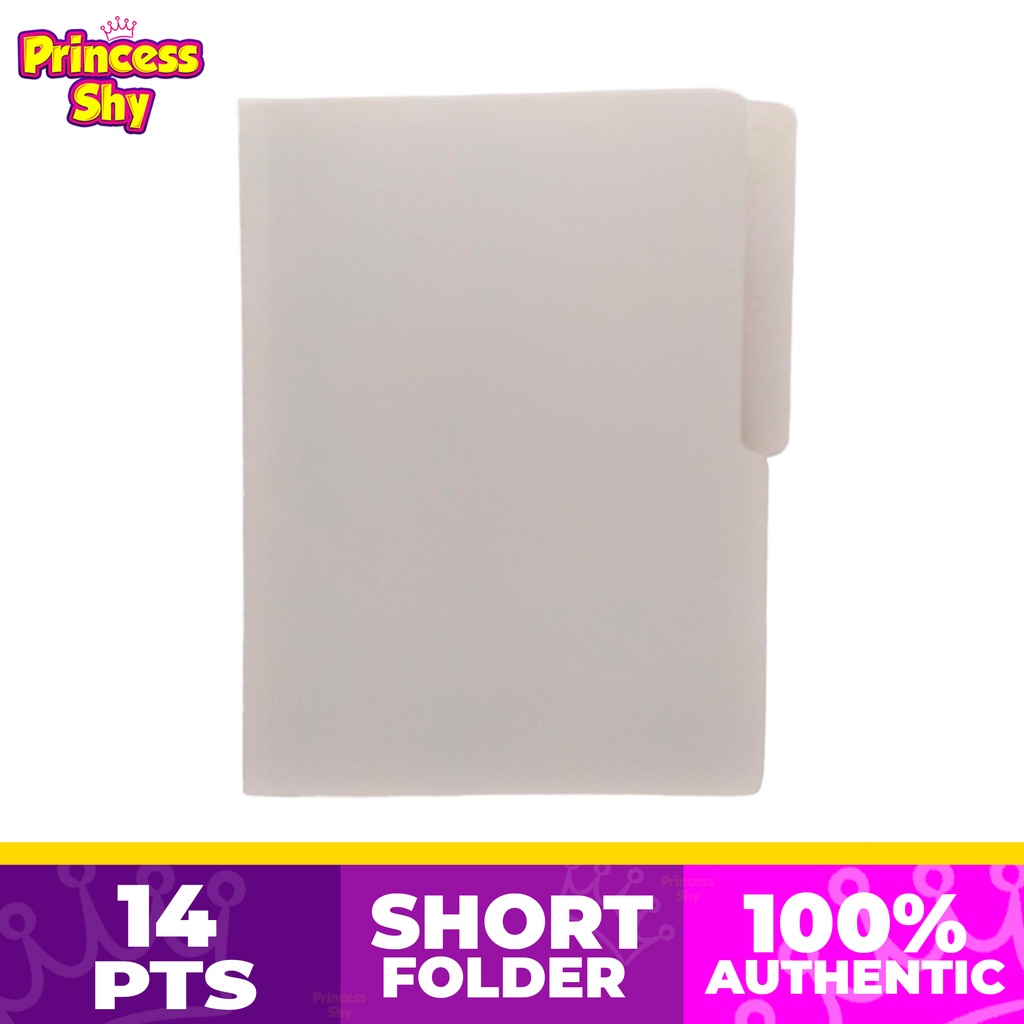White Folder File 14 pts Short / Letter Long / Legal Size | Shopee ...