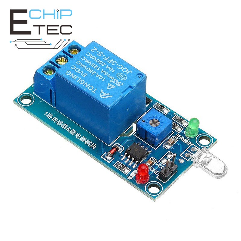 DC 5V 12V Photodiode Relay Module Light Detection Light-seeking Module ...