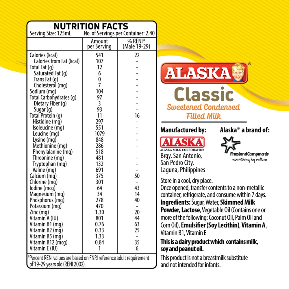Alaska Sweetened Condensed Filled Milk 377g | Shopee Philippines