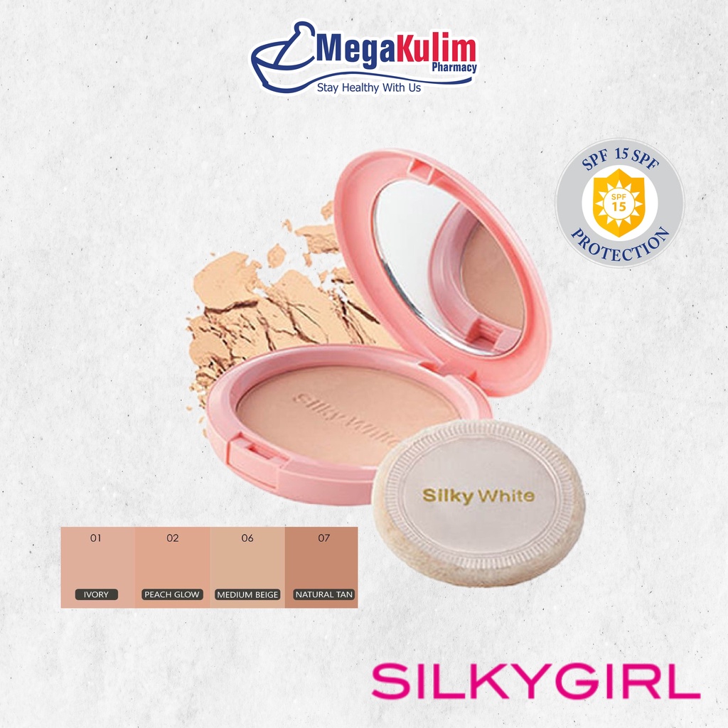 SILKYGIRL Silky White Pressed Powder SPF15 | Shopee Philippines