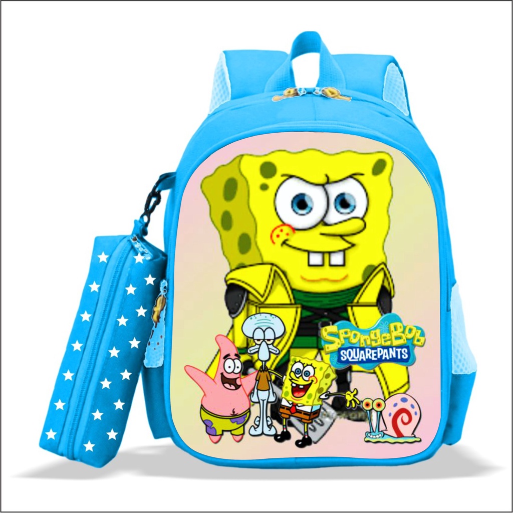 Premium Children's School Backpack SPONGEBOB SQUAREPANTS Character 2in1 ...