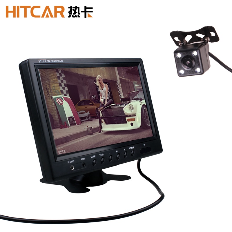 Car Truck BUS 9 Inch12V 24V Monitor Screen with Rear View Reverse ...