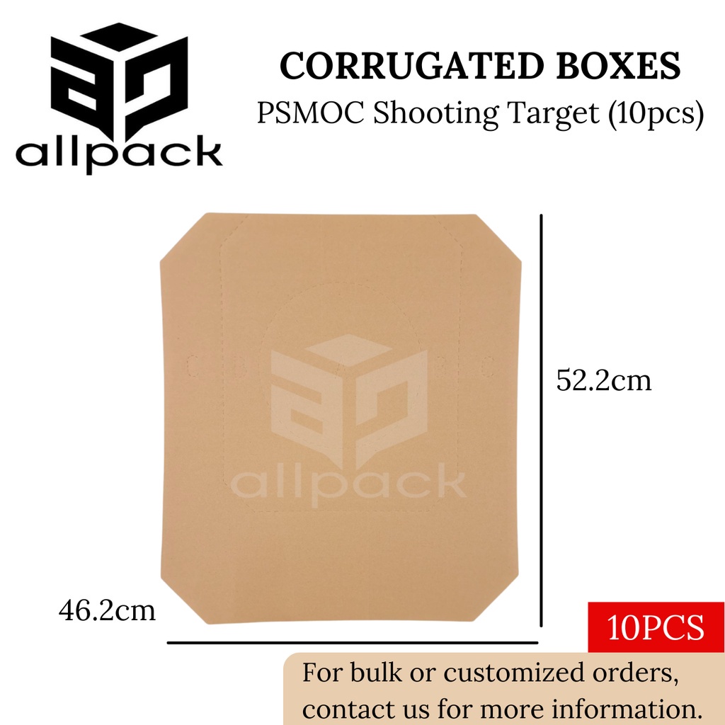 IPSC and PSMOC Target Shooting Classic Cardboard (10pcs) | Shopee ...