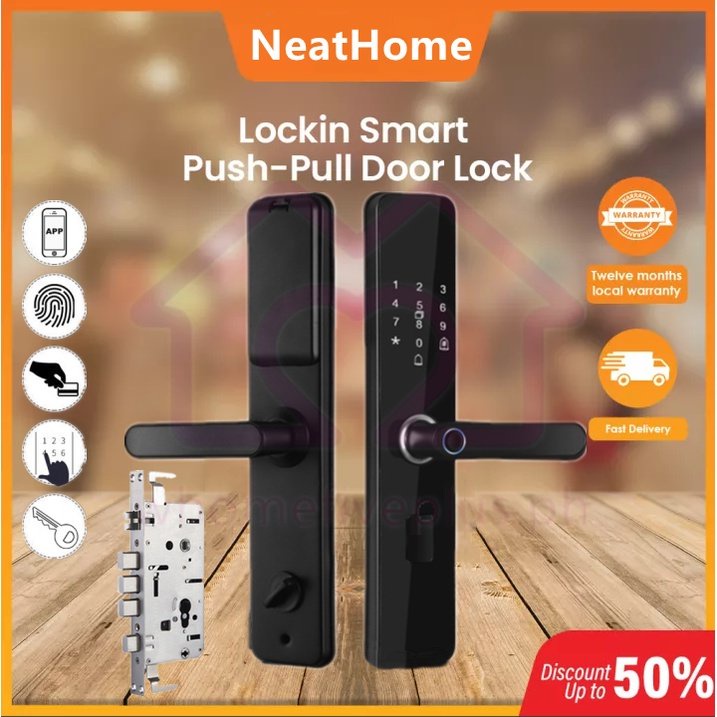 Smart Door Lock With Key Fingerprint Ic Card Password Electronic ...