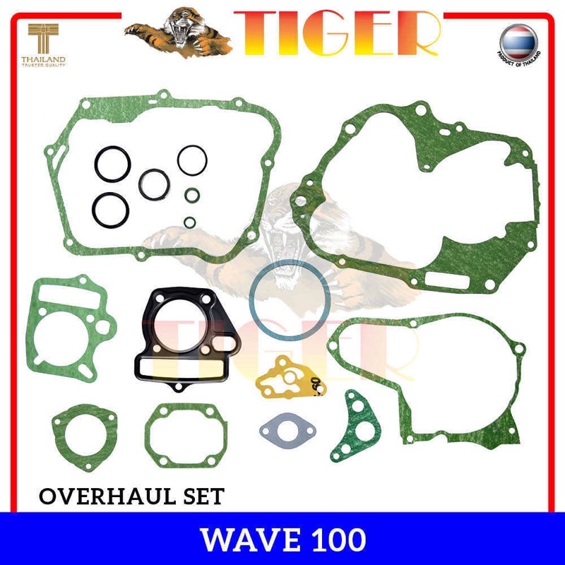 TIGER OVERHAULING GASKET WAVE 100 | Shopee Philippines