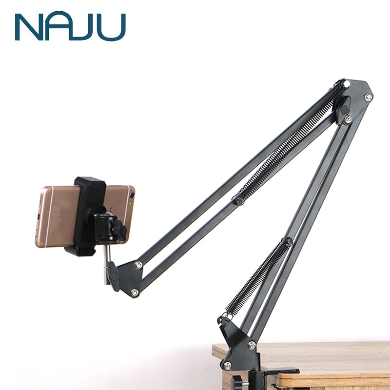 Naju Phone Stand Clamp Table Holder With 360 Degree Rotation Grip ...