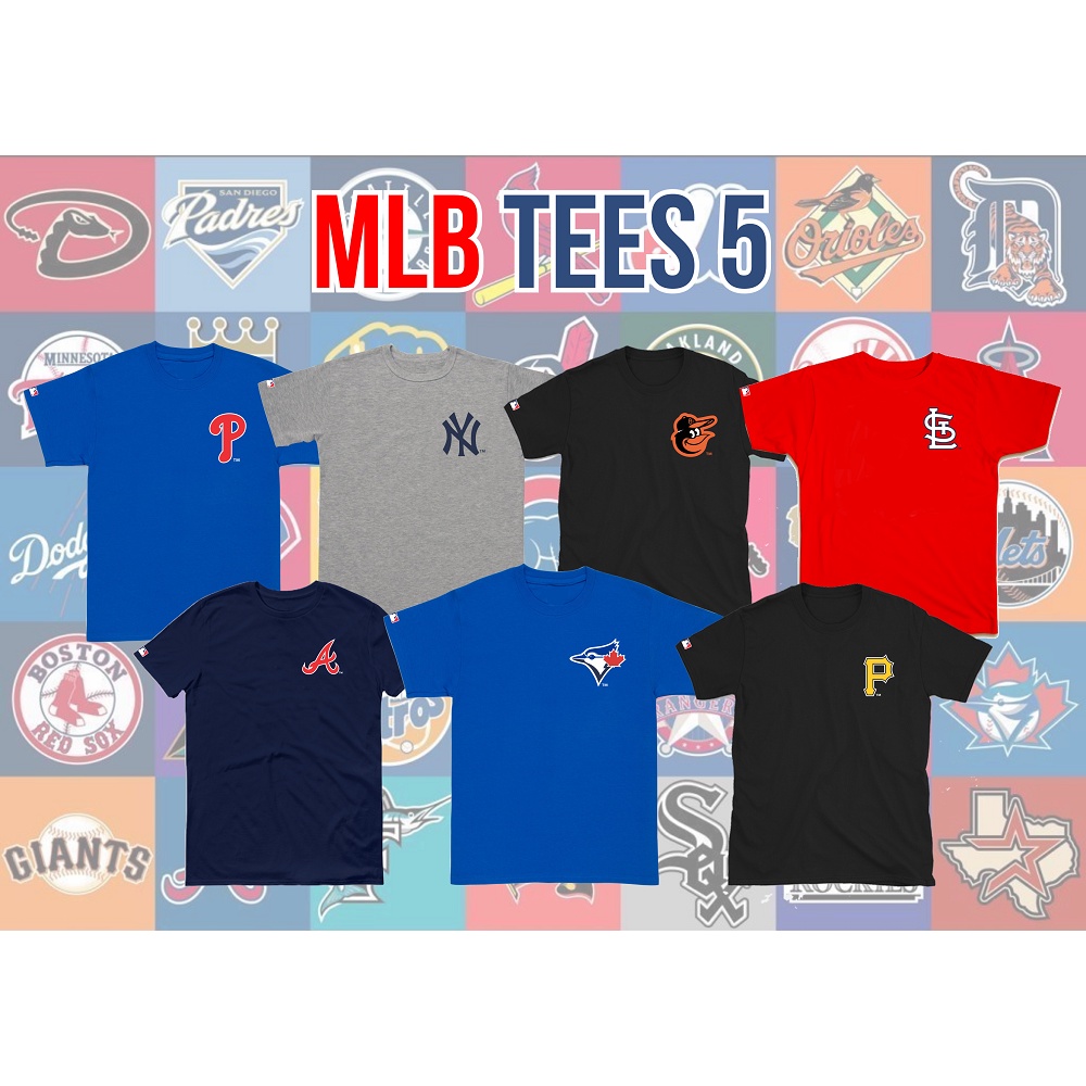 MAJOR LEAGUE BASEBALL SMALL LOGO MLB Tees #5 Premium Quality T-shirts ...