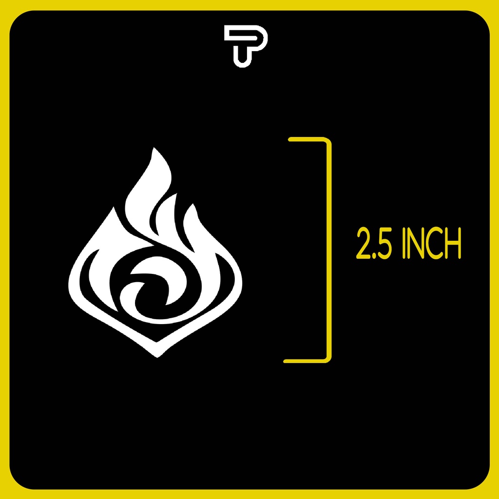 Genshin Impact Emblem | Decals | Anime Vinyl Stickers | Printara ...