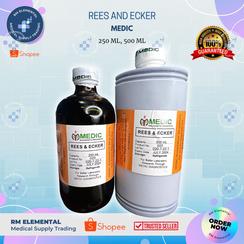 Rees and Ecker 250 and 500ml MEDIC | Shopee Philippines