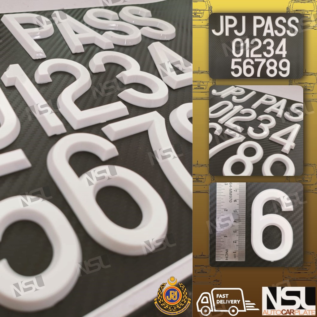AK26 JPJ Number Plate Kereta/Standard Size JPJ Approve/Car Plate Number ...