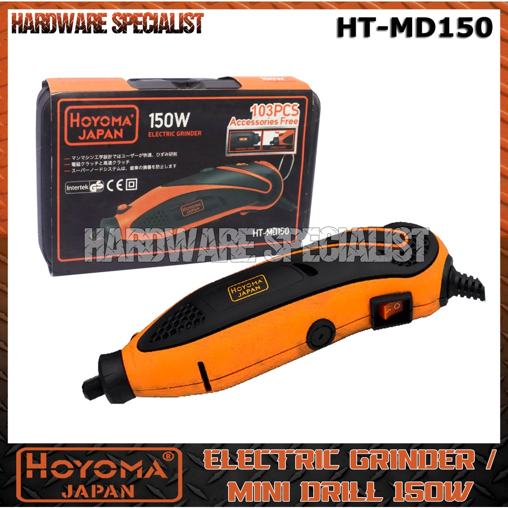 Hoyoma Electric Grinder 150W HT-MD150 with 103 pcs Accesories Original ...