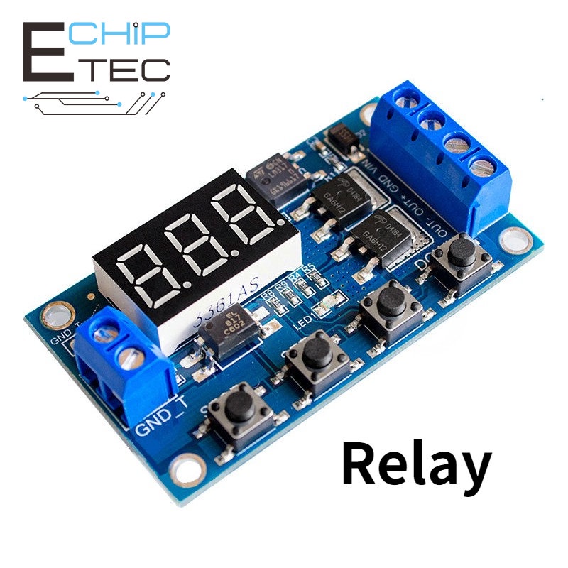 Diy Relay Trigger Cycle Timer Delay Switch Circuit Board Timing Control Module Dc 12v 24v Dual