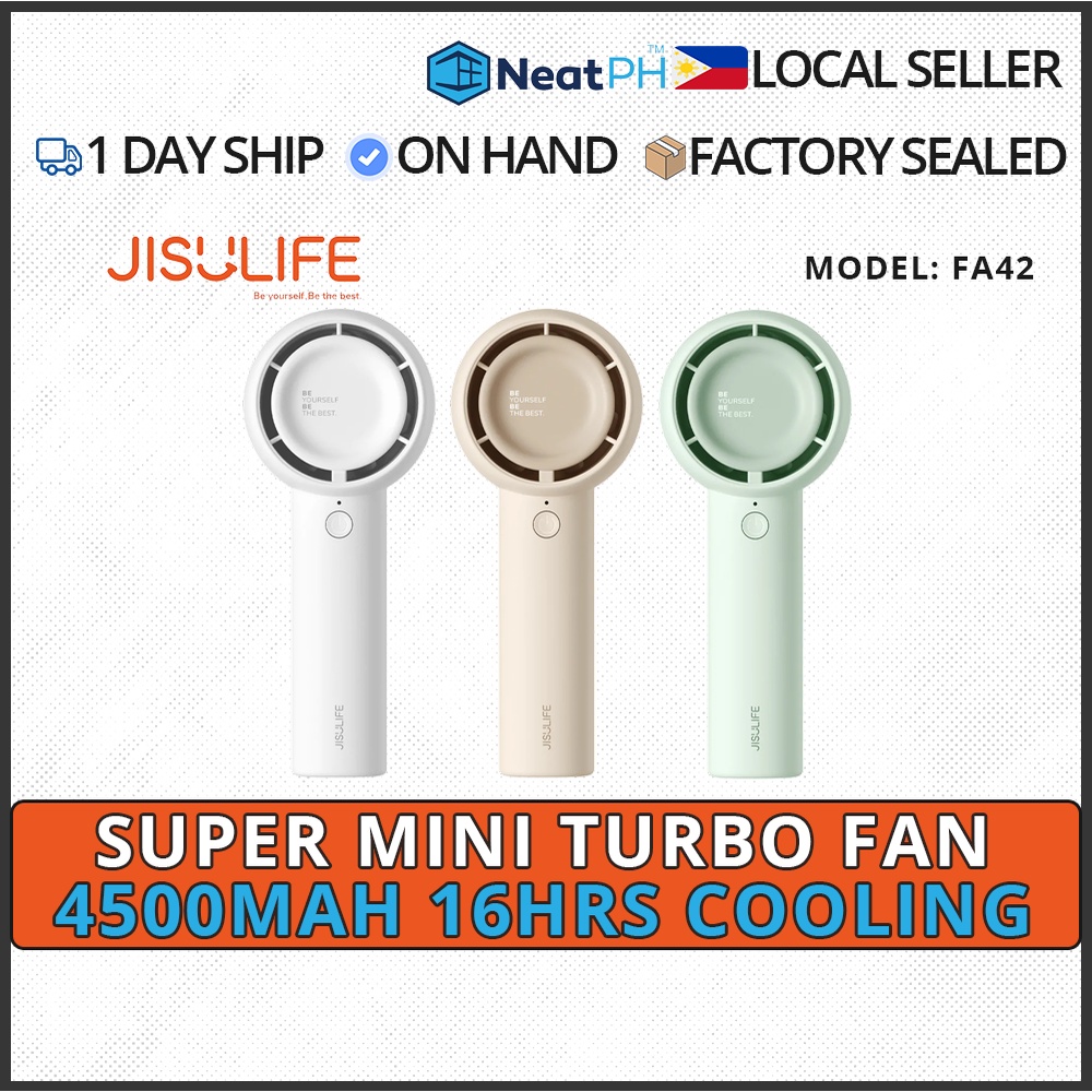 JISULIFE FA42 Super-mini Turbo Fan Mini Handheld Fan Portable Fan ...