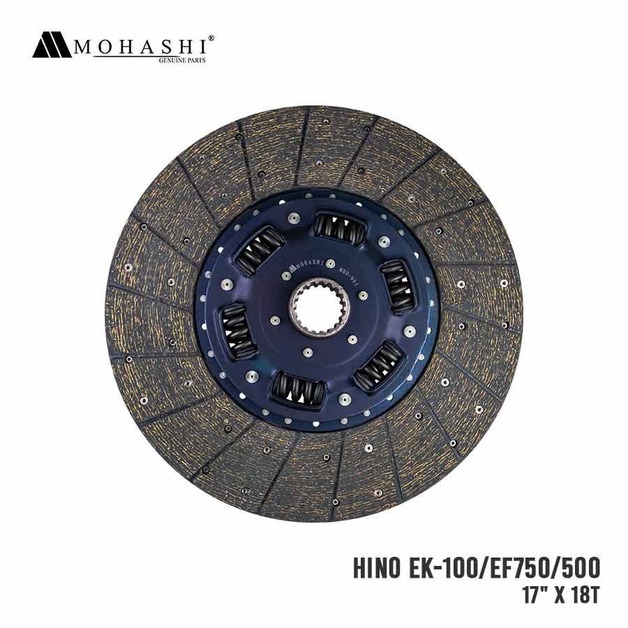 HINO EK-100 / EF750 / 500 CLUTCH DISC HND-005 17" X 18T MOHASHI (1PC ...