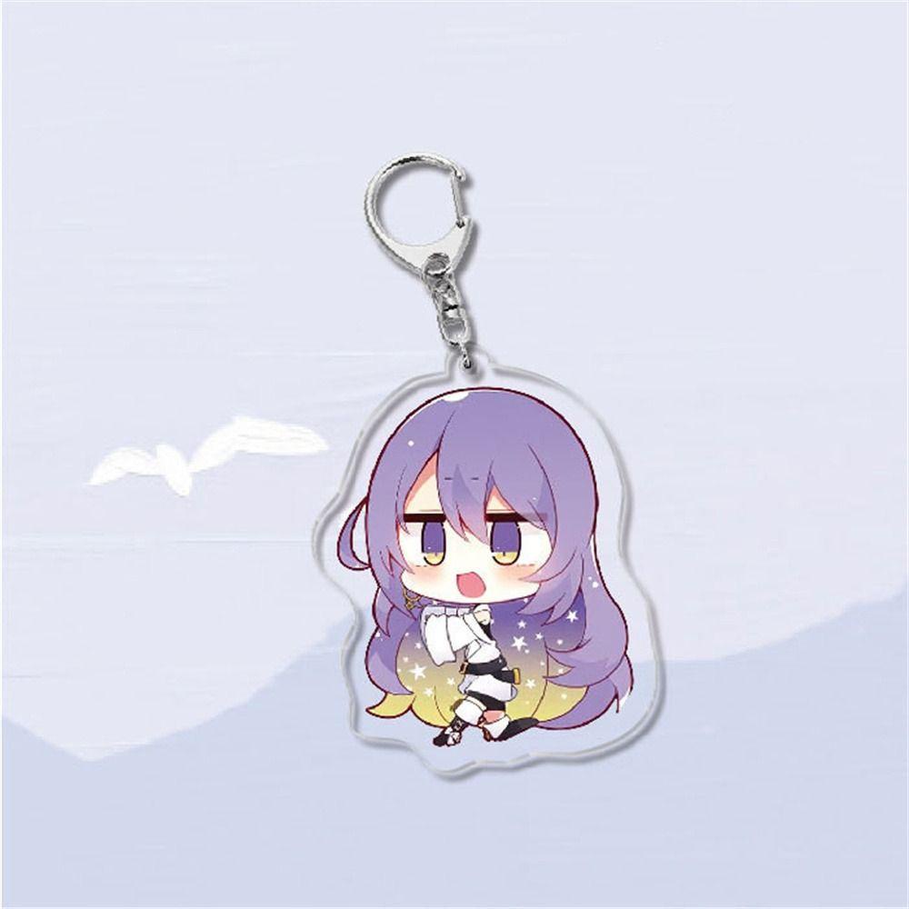 ELMER1 Hololive Key Chain 6cm Kawaii Ookami Mio Murasaki Shion Watson ...