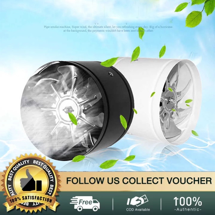 4 Inch 6 Inch Inline Exhaust Fan Air Ventilator Metal Ventilation ...