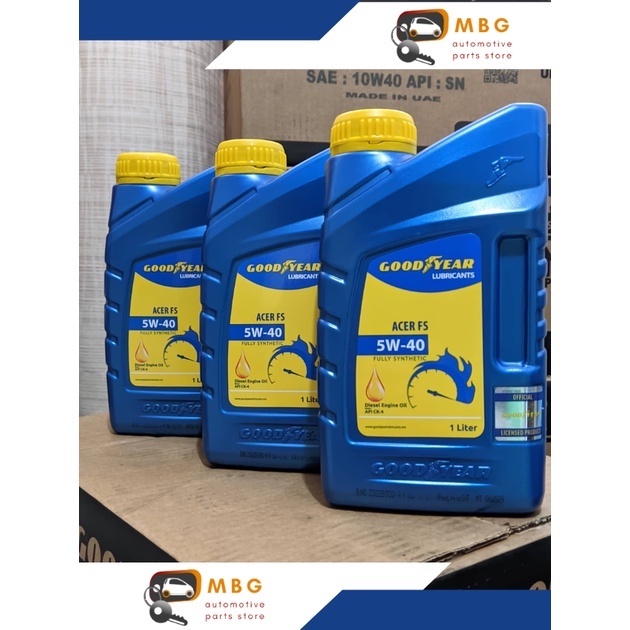 Goodyear Acer FS 5W-40 Diesel Fully Synthetic (1 liter) | Shopee ...