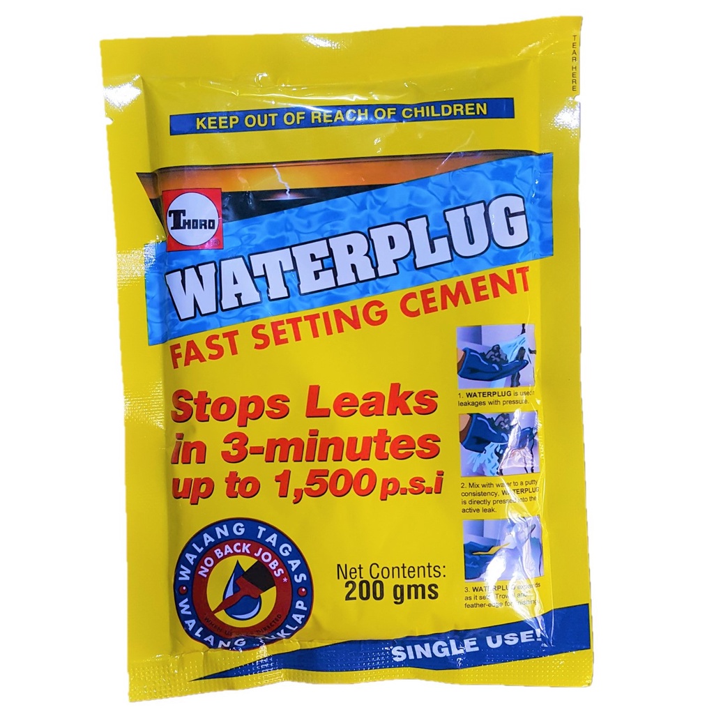 Thoro Waterplug Fast Setting Cement - 200g / ≈0.44 lbs | Shopee Philippines