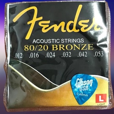 FENDER Acoustic Guitar String Set WITH FREE PICK. | Shopee Philippines