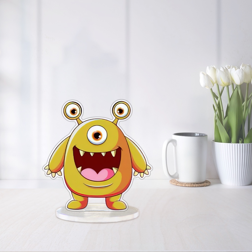 Mini mica standee Model Prints Super Cute Monsters Cartoon Characters ...