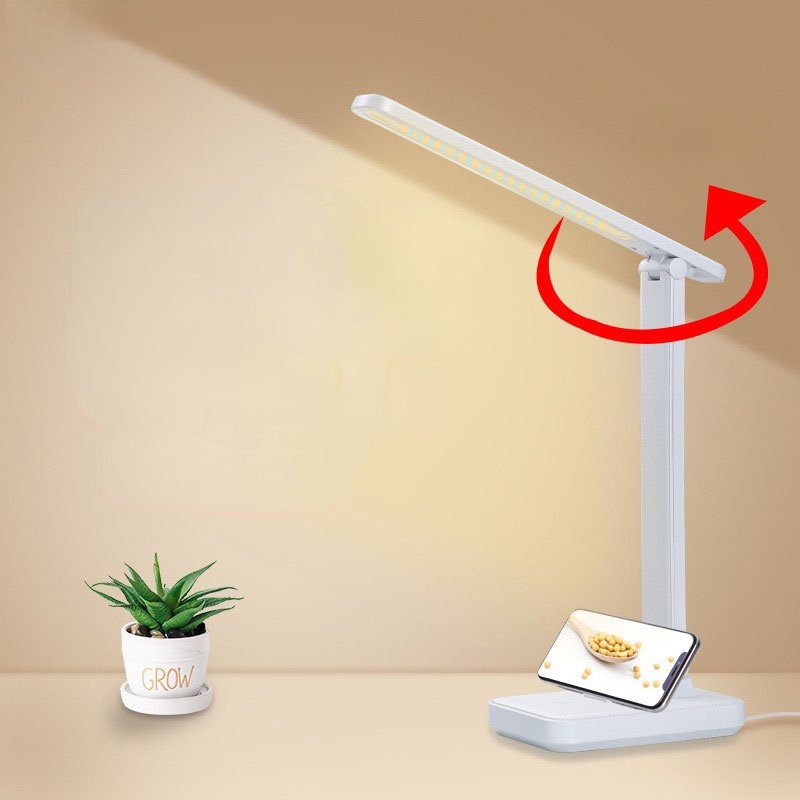 USB LED Desk Lamp Rechargeable Study Lamp Dimmable Table Lamp Foldable ...
