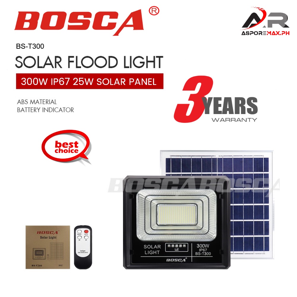 BOSCA Solar light 200W / 300W Solar Led Outdoor Flood Light IP67 ...