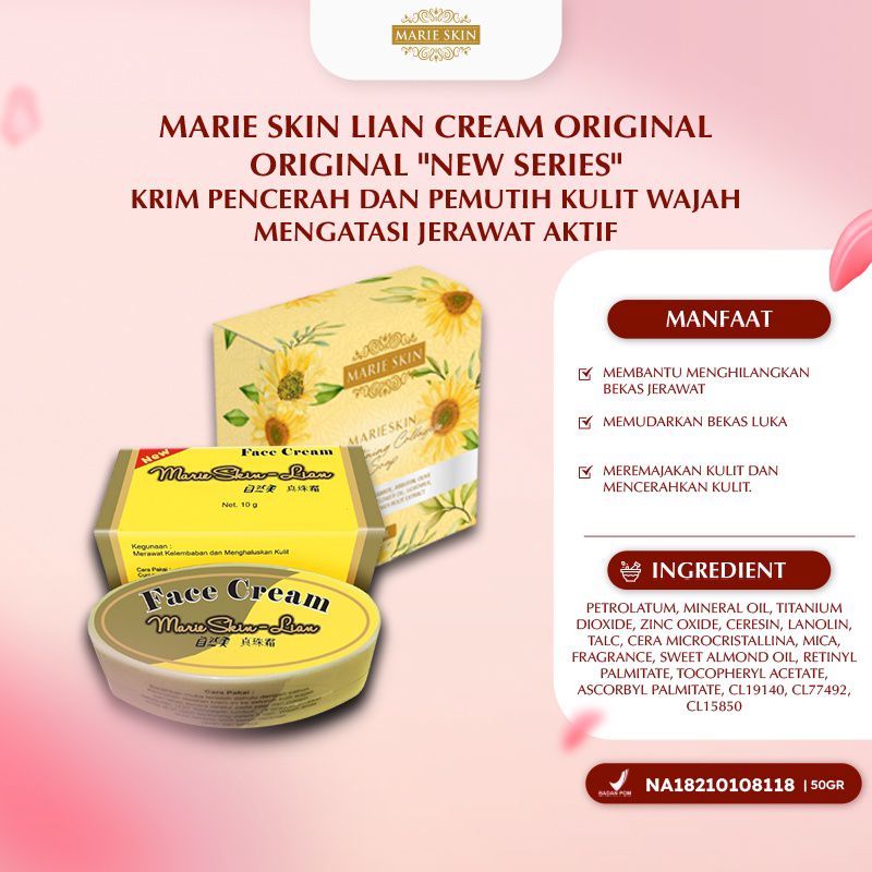 Marie skin lian (Cream, Soap, toner, serum) | Shopee Philippines