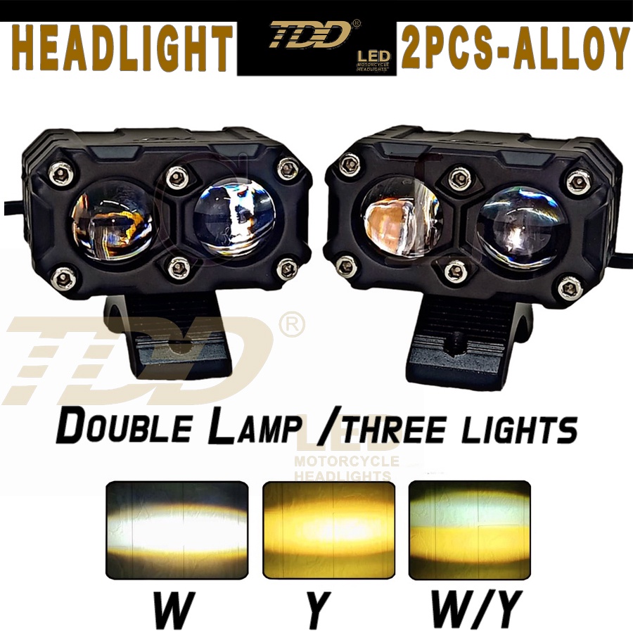 TDD Original（2PCS）Alloy 30W/Bulb Double Lamp Runway Headlight With ...